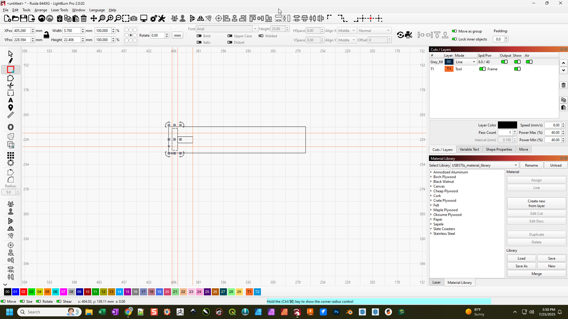 Lightburn Pro 2.0.02 Array bug - LightBurn Software Questions - LightBurn Software Forum